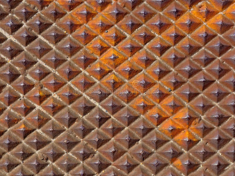 Rusty diamond plate stock photo. Image of rust, rusty - 39411668