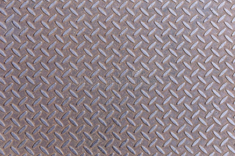 Rusty diamond metal plate stock image. Image of industry - 8594715