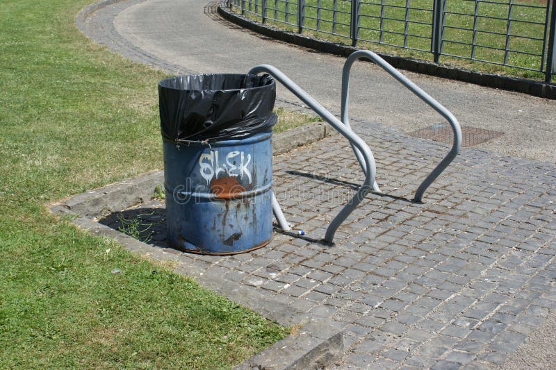 Rusty Dirty Barrel. a Barrel Like a Trash Can. Stock Photo - Image of ...