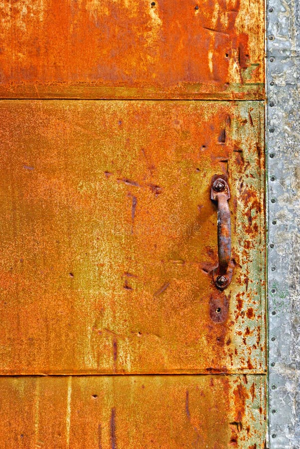 Rusty Door stock image. Image of brown, entrance, metal - 20197217
