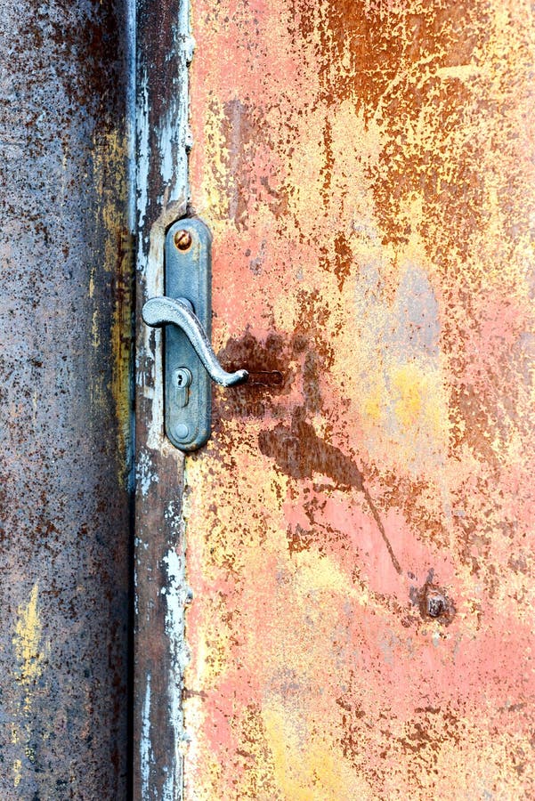 Rusty Door Handle stock image. Image of dirty, entrance - 95743325
