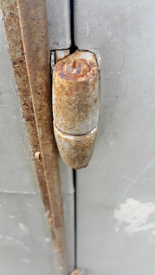 Rusty door hinges vertical stock image. Image of wallpaper - 55171345