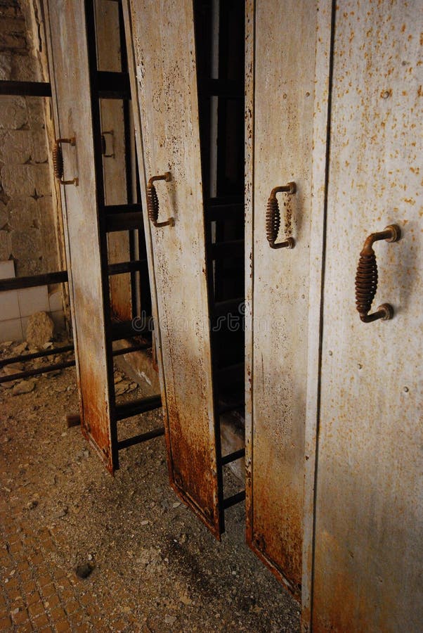 Rusty doors stock image. Image of empty, dirty, debris - 2636591