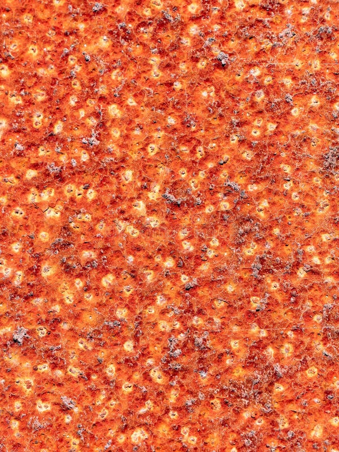 Rusty Dots. Close Up Surface Rust on Old Metal Sheet Stock Photo ...