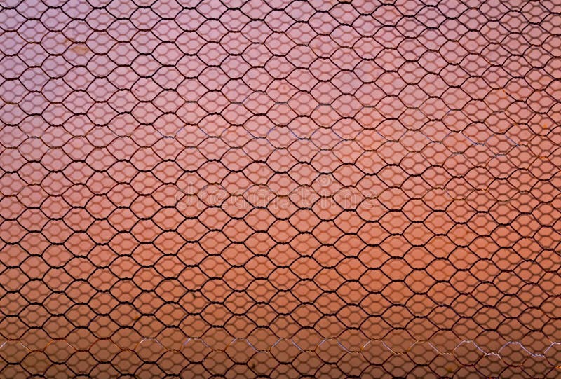 Rusty Double Layer Hexagonal Wire Mesh Background Stock Photo - Image ...