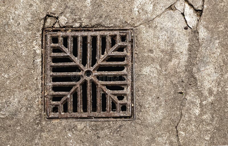 Rusty Drain Grate stock image. Image of grate, pavement - 23947029