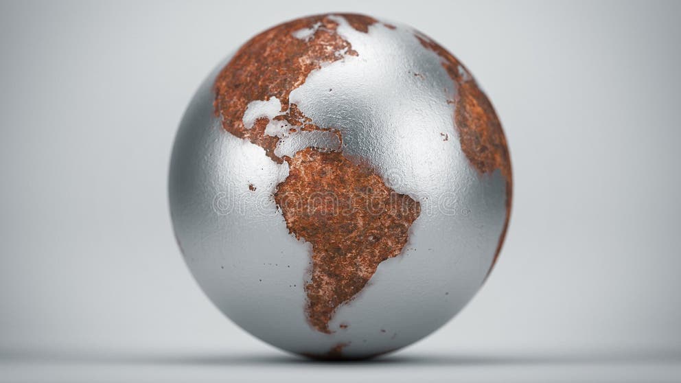 Rusty Earth South America stock image. Image of america - 53200271