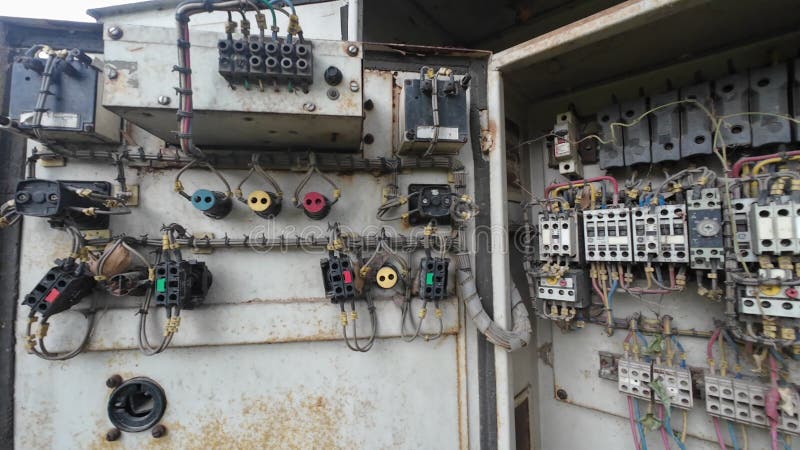 Rusty Electrical Control Panel Stock Video - Video of control ...