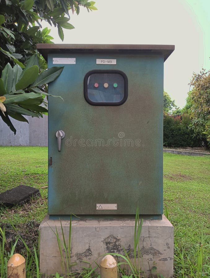 Rusty Electrical Panels, Roadside Tangerang, Indonesia Stock Image ...