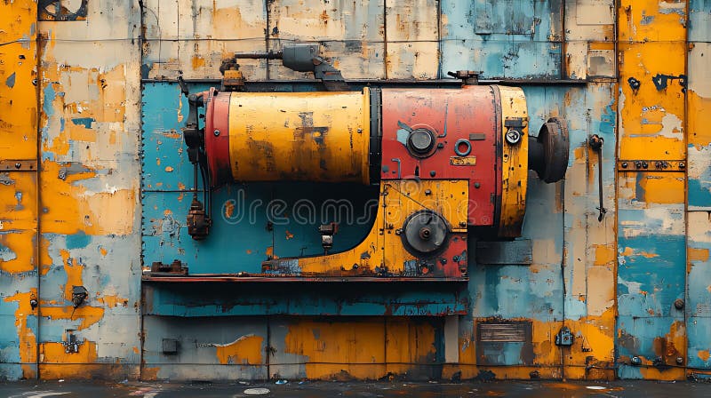 Rusty Engine, Urban Wall, Decay, Industrial Backdrop, Design Stock ...