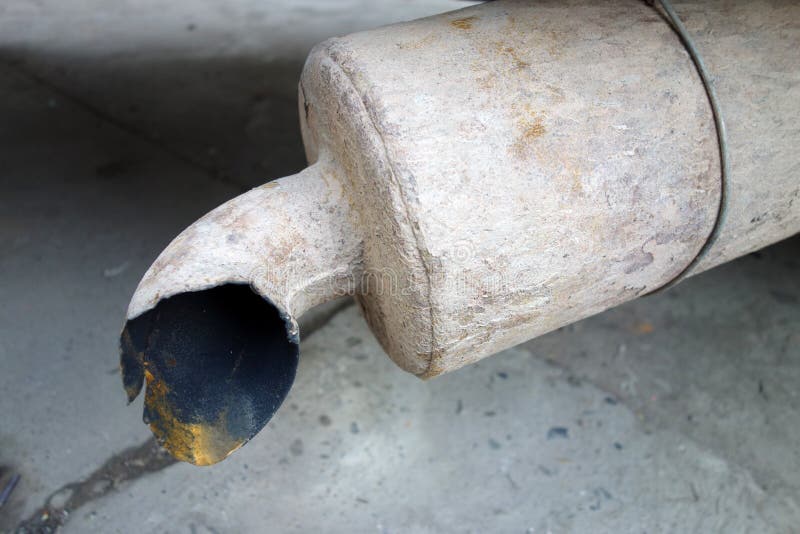 Rusty exhaust pipe stock image. Image of cancer, chemical - 29226453