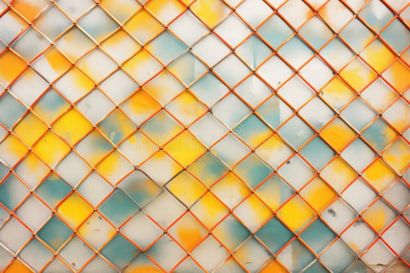 Rusty Expanded Metal Grid Texture Stock Illustration - Illustration of ...