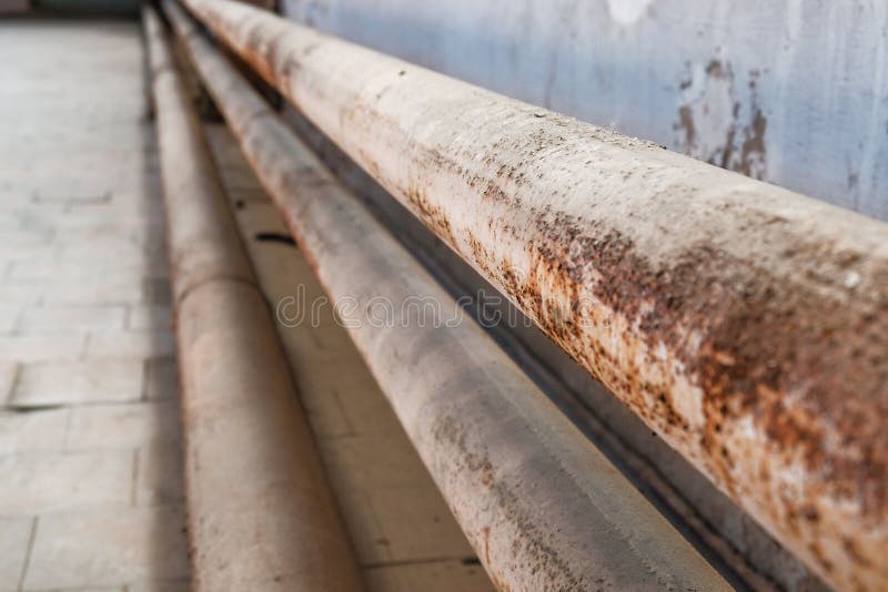 Rusty factory pipe stock image. Image of danger, home - 111954259