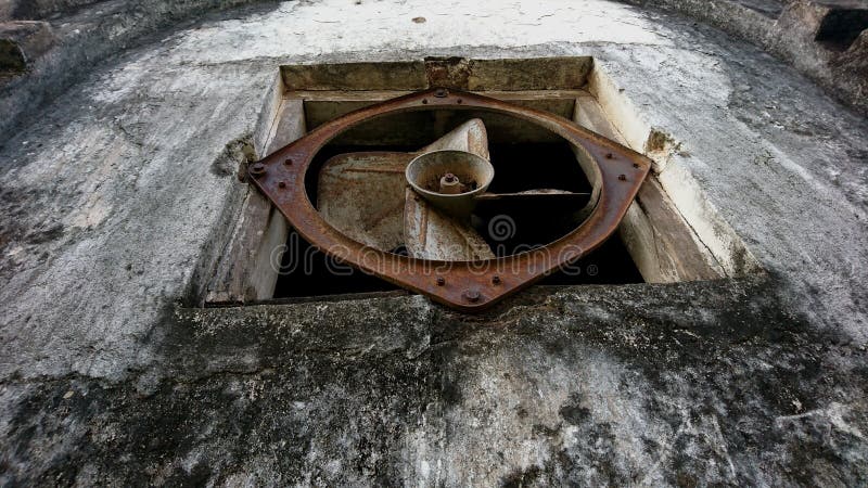 Rusty Fan Details in Old Building Vents Stock Image - Image of object ...