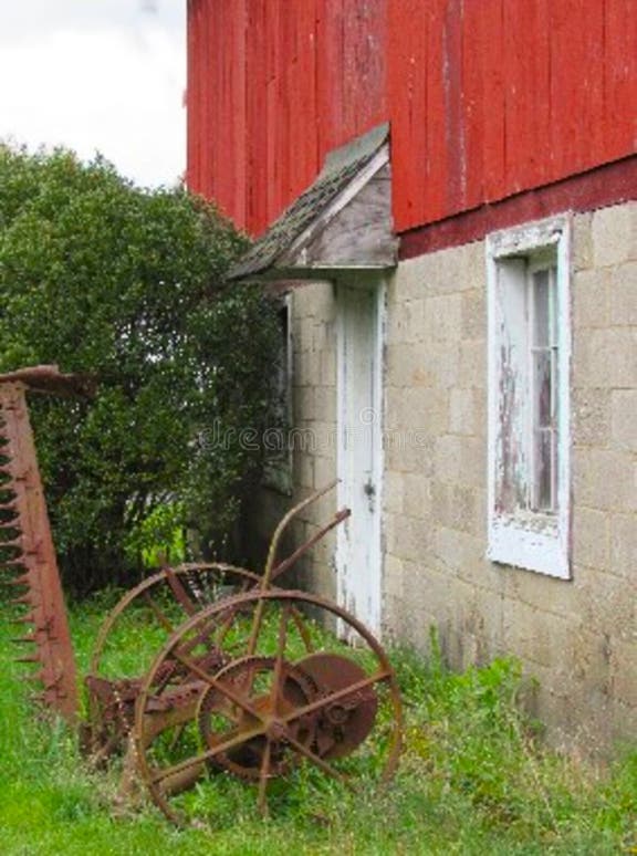 Rusty farm equipment stock image. Image of rusty, property - 277044631