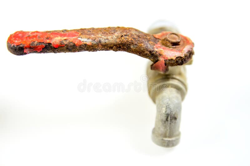 Old Rusty Faucet stock photo. Image of threaded, metal - 18902226