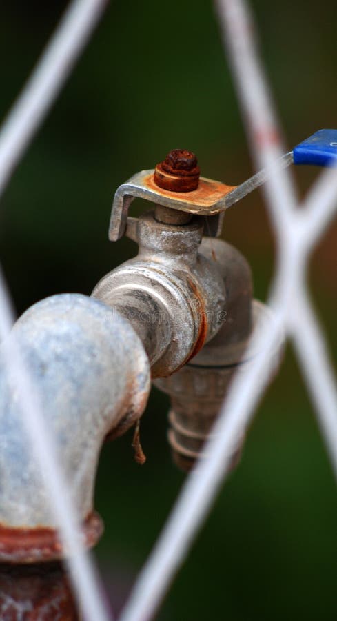 Rusty faucet stock photo. Image of spicket, studio, brass - 41200048