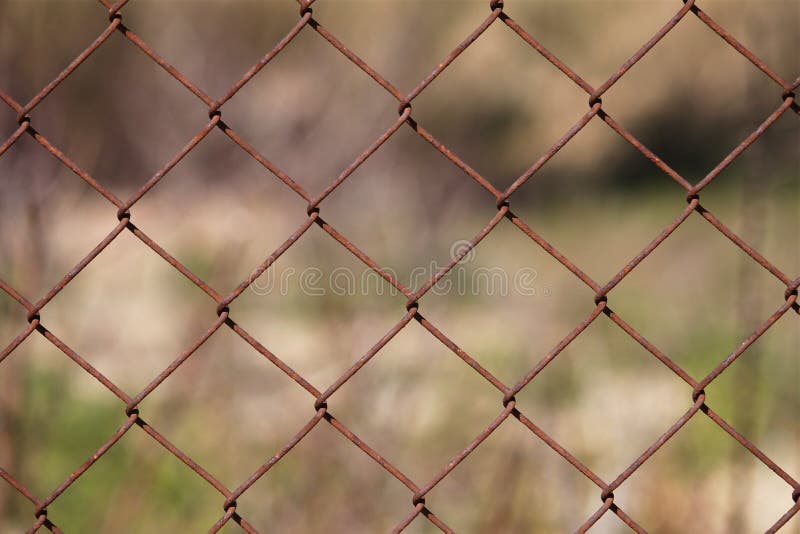 Rusty fence stock image. Image of steel, construction - 1982245