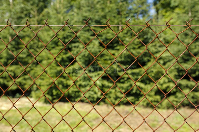 Rusty fence stock image. Image of steel, construction - 1982245