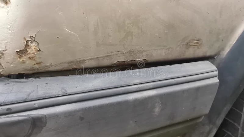 Rusty Fender and Bumper of Old Car Stock Footage - Video of transport ...