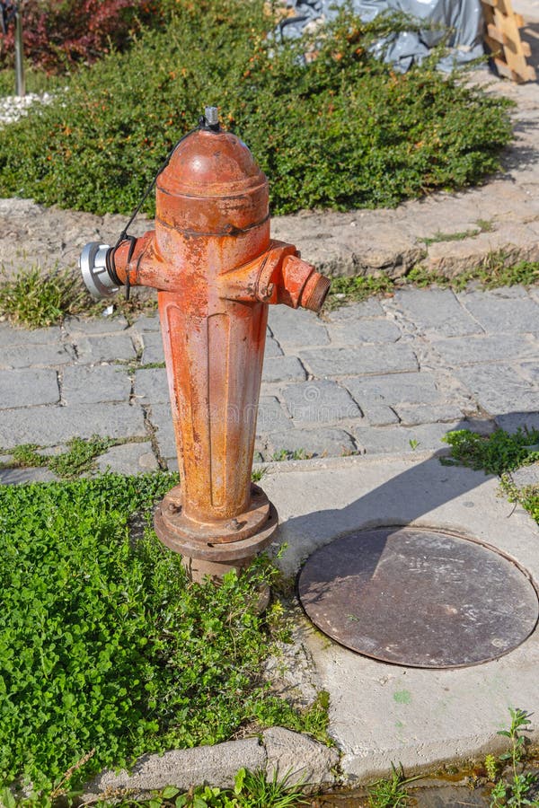 Rusty Fire Hydrant stock image. Image of style, exterior - 305560353