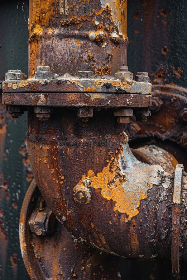 A Rusty Fire Hydrant on the Side of a Building. Suitable for Urban ...