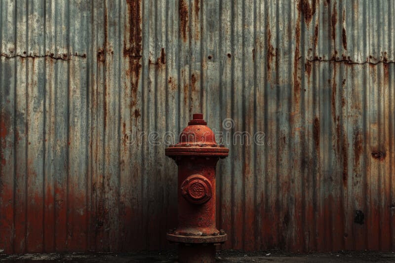 Rusty Fire Hydrant Urban Decay Stock Illustration - Illustration of ...