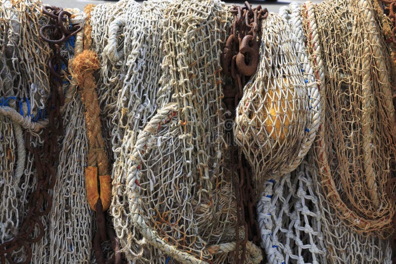 Rusty Fish Nets in Honfleur Harbor Stock Photo - Image of fishing ...