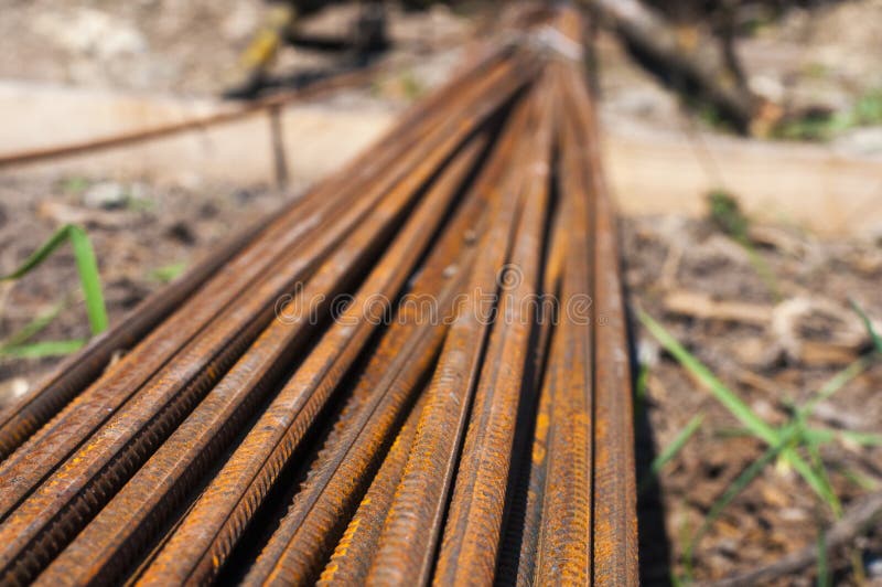 Rusty Fittings. Steel Bars. Rust. Construction Material Stock Photo ...
