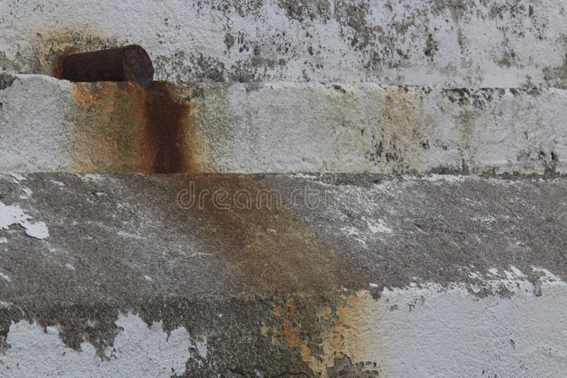 The Rusty Flow from the Crusty Pipe. Stock Image - Image of paint ...