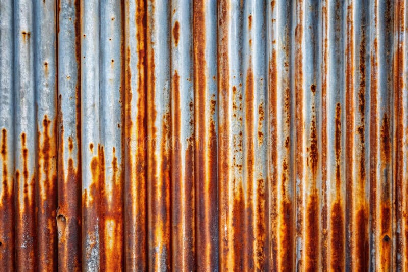 Rusty Galvanized Metal Sheet Background with Grunge Texture Stock ...