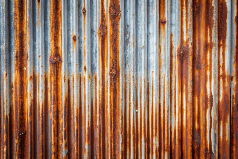 Rusty Galvanized Metal Sheet Background with Grunge Texture Stock ...