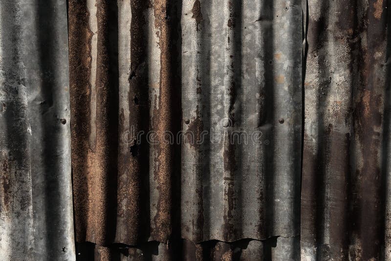 Rusty galvanized steel stock photo. Image of rust, vintage - 110399276
