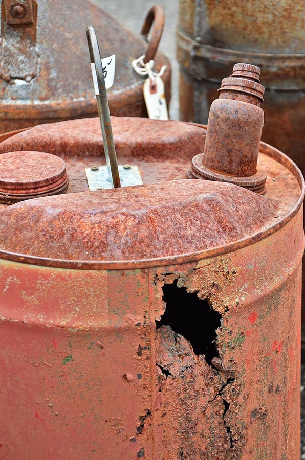 Rusty Gas Cans Still Have Value Stock Image - Image of useless ...
