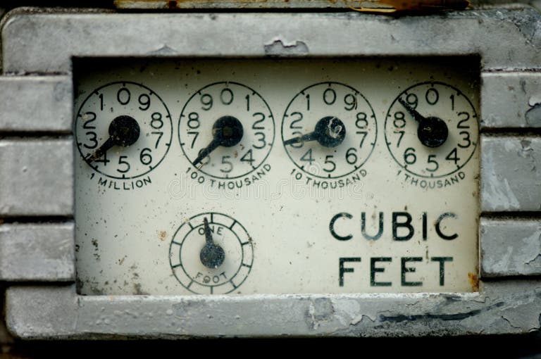 Rusty Gas Meter stock image. Image of business, instrument - 12630881