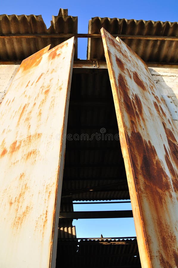 Rusty gate. stock photo. Image of opening, metallic, gate - 19633084