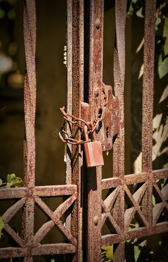 Rusty gate stock image. Image of metalwork, antique, entry - 26389207