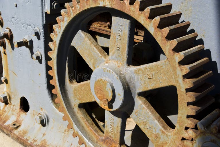 Rusty gear stock photo. Image of close, factory, deterioration - 13537476
