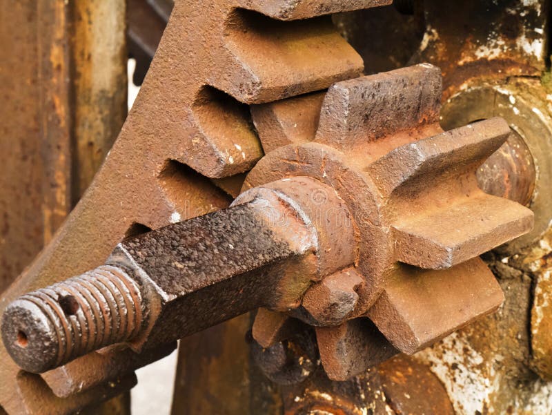 Rusty gear stock image. Image of wheel, winch, joints - 21823095
