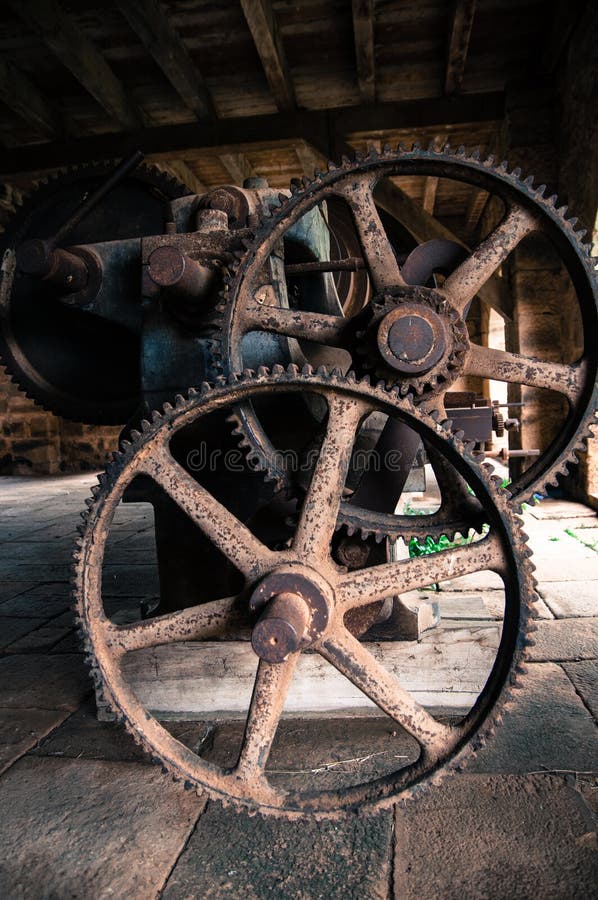 Rusty Gear machine stock image. Image of rusty, scenic - 123018375