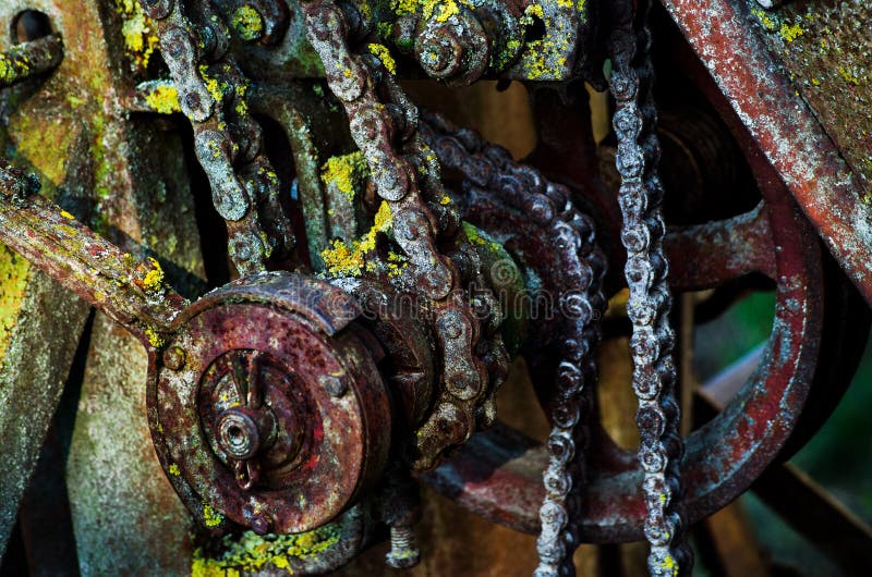 Rusty gears stock image. Image of industrial, dark, design - 60260003