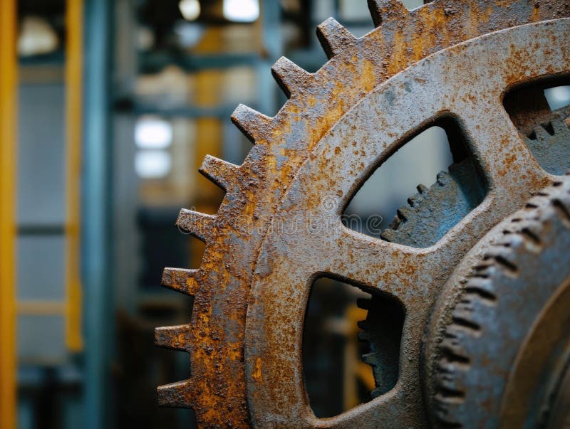 Rusty Gear Wheel Close Up stock photo. Image of mechanical - 380330028