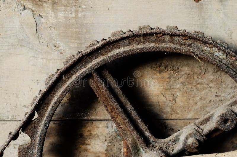 Big old rusty gear stock image. Image of used, industry - 9004347