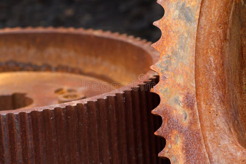 Rust Encrusted Iron Chain stock photo. Image of elements - 10696028