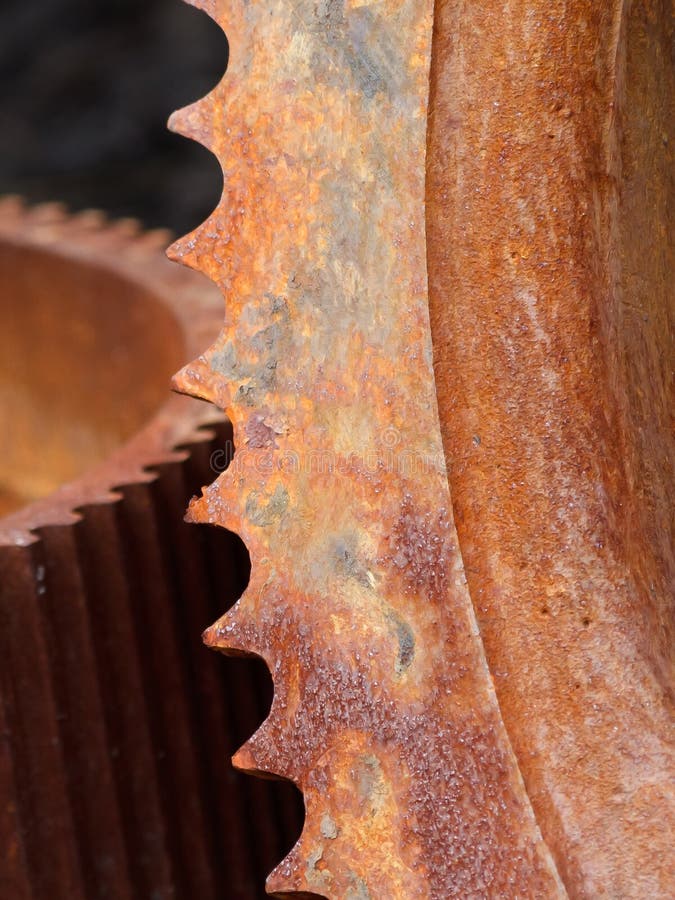 Rusty Gears Closeup stock image. Image of orange, machine - 15582797