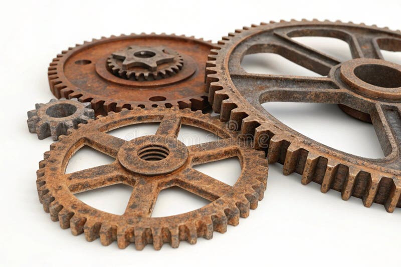 Rusty Gears and Cogs â€ Steampunk Mechanical Background Stock ...