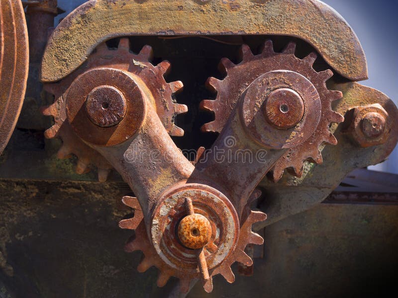Rusty gears stock photo. Image of objects, iron, power - 32933422