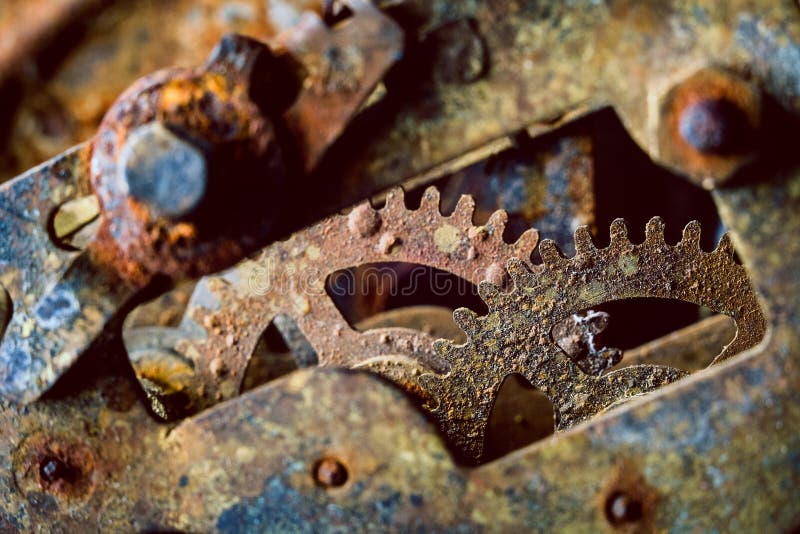 Rusty gears stock image. Image of industrial, dark, design - 60260003