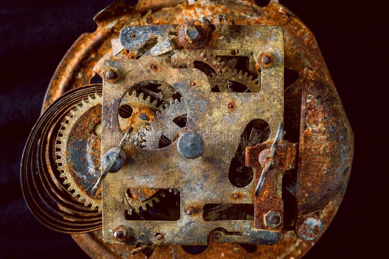Rusty gears stock image. Image of industrial, dark, design - 60260003