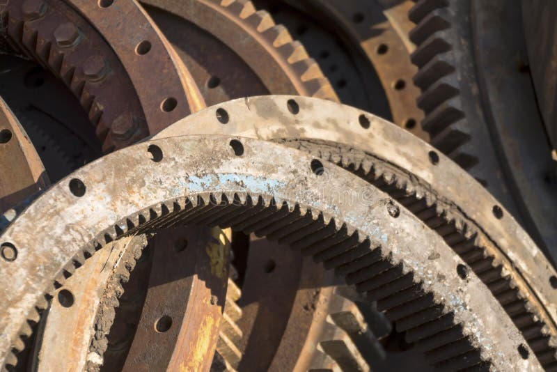 Rusty gears stock image. Image of brown, rusty, rust - 35075343